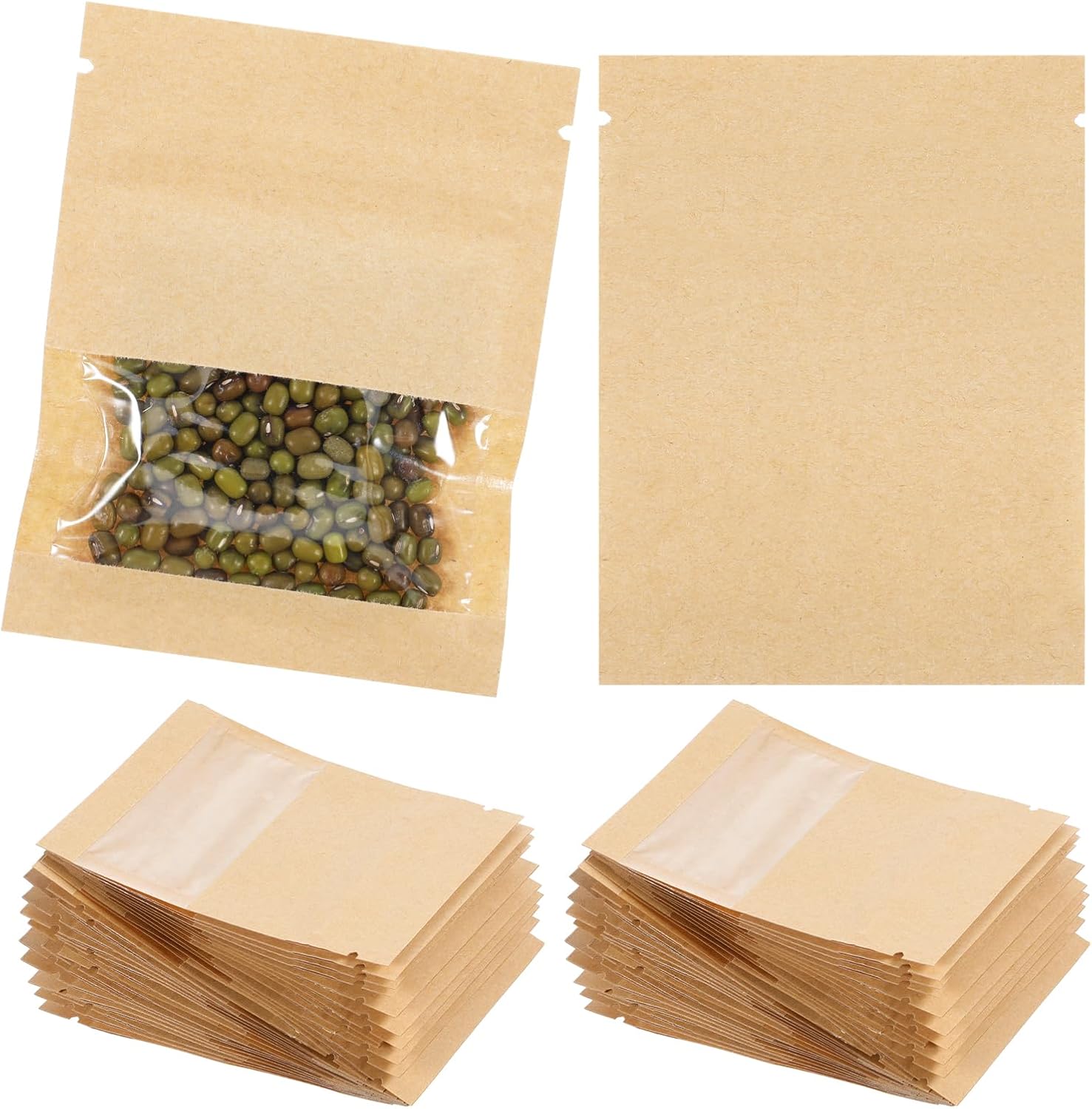 100 Pcs Small Candy Envelope Resealable Seed Bag Mini Paper Envelopes ...