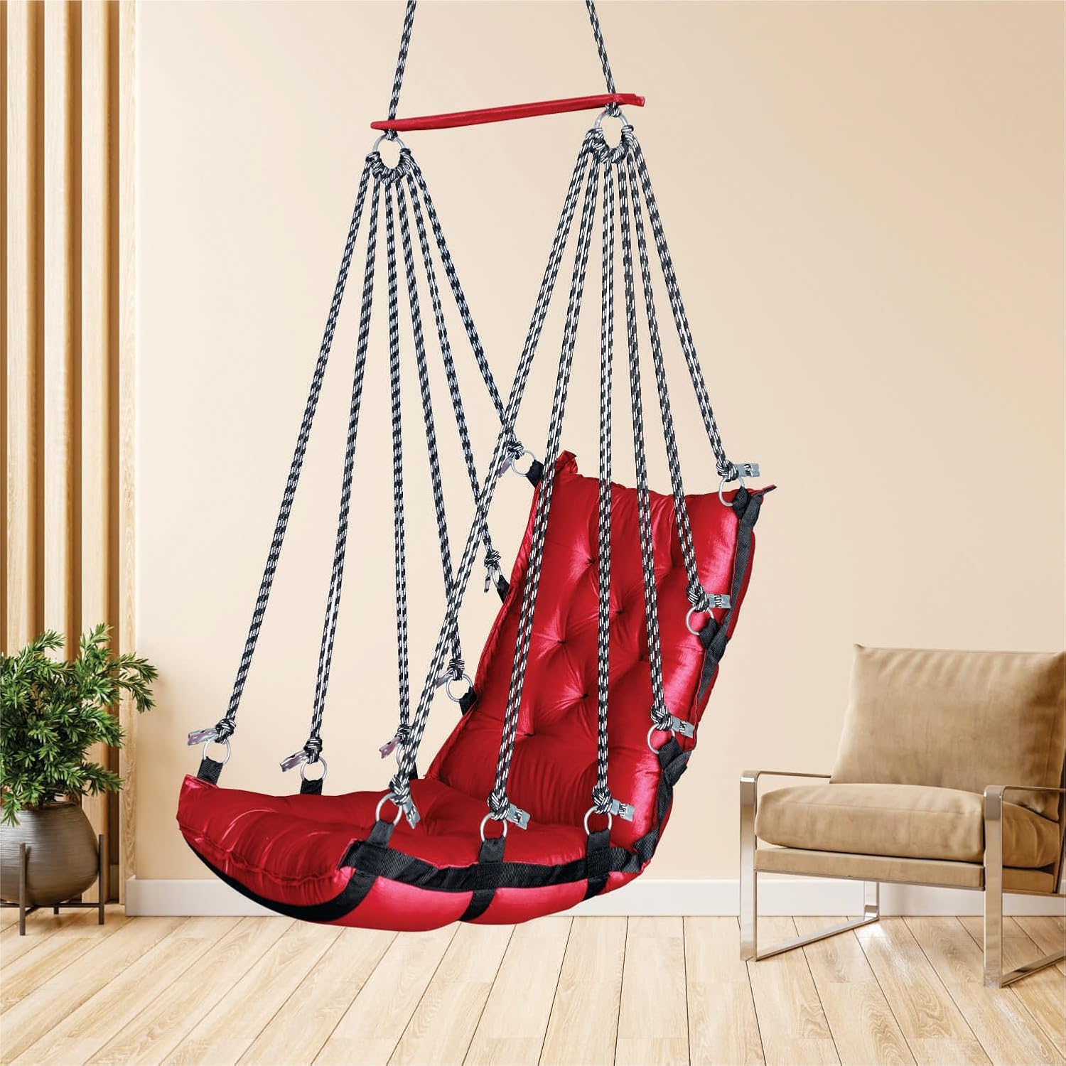 JULJULIA Hammock Swing Hanging Chair uyyala jula for Adult Kids Indoor ...