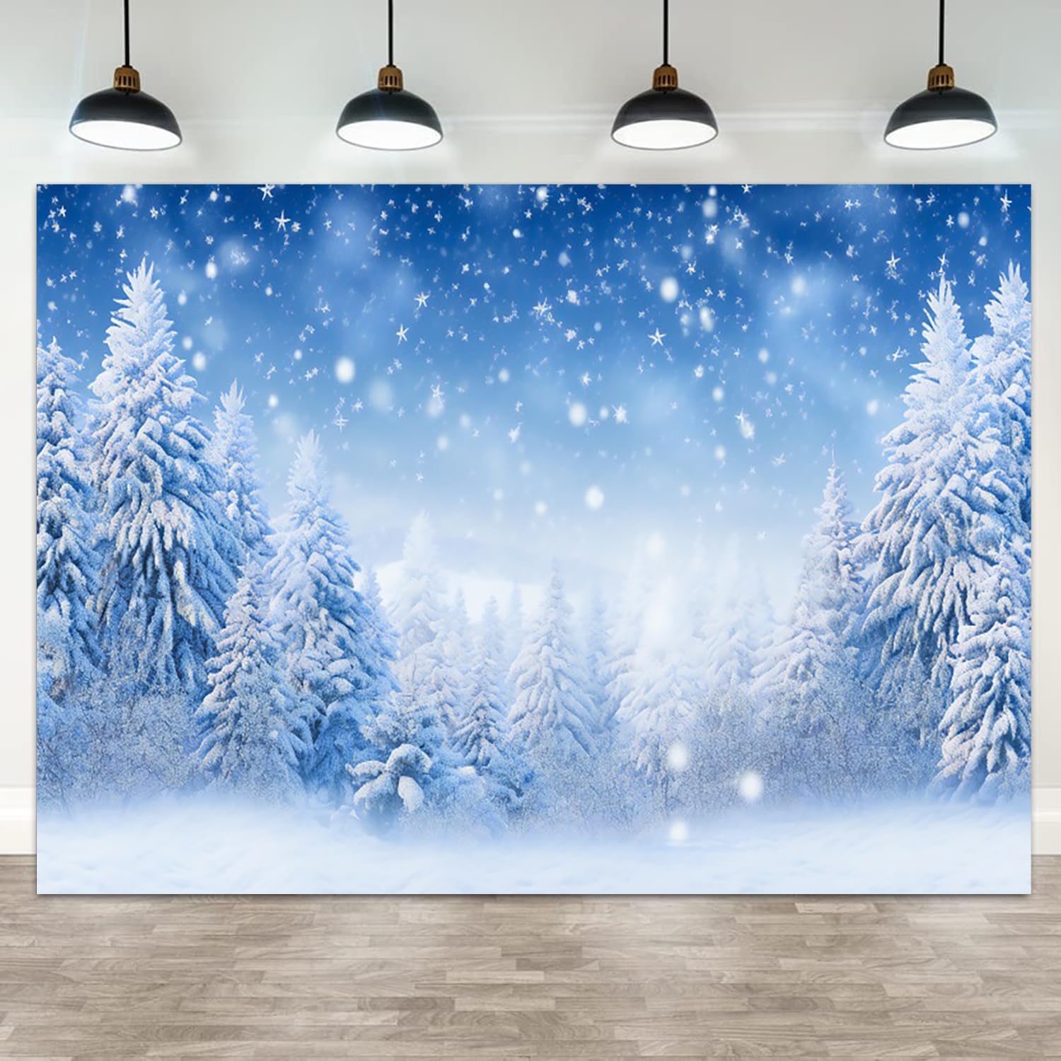 Winter Wonderland Backdrop Banner Winter Wonderland Landscape