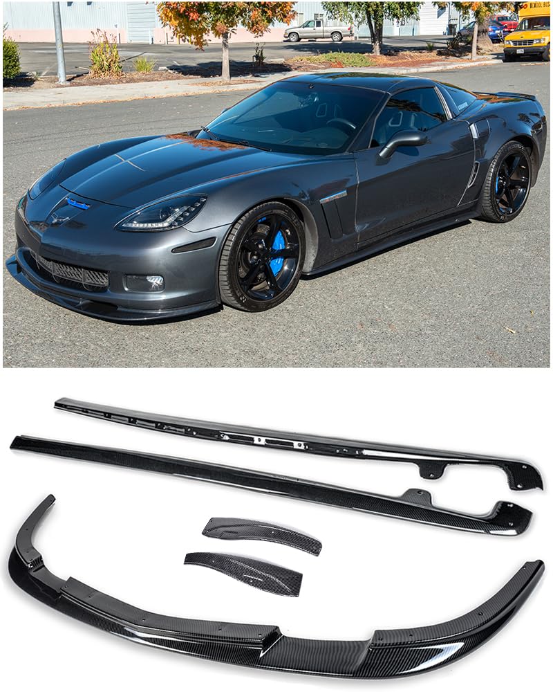 Rock And Body Corvette C6 Wide Body Kit - ZR1 Style Front Lip/Side ...