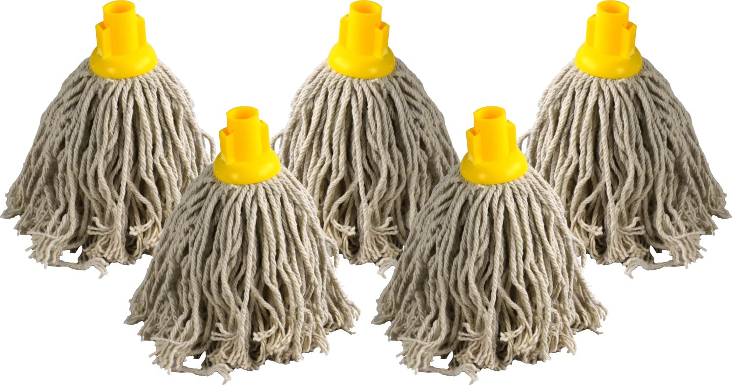 100% Cotton Mop Heads Replacement Plastic Socket PY14 (3) : Amazon.co ...