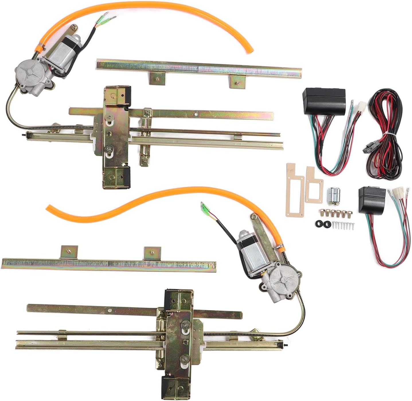 Amazon | Torvex Power Window Conversion Kit、電動ウィンドウリフトモーターセットスイッチワイヤー交換 ...