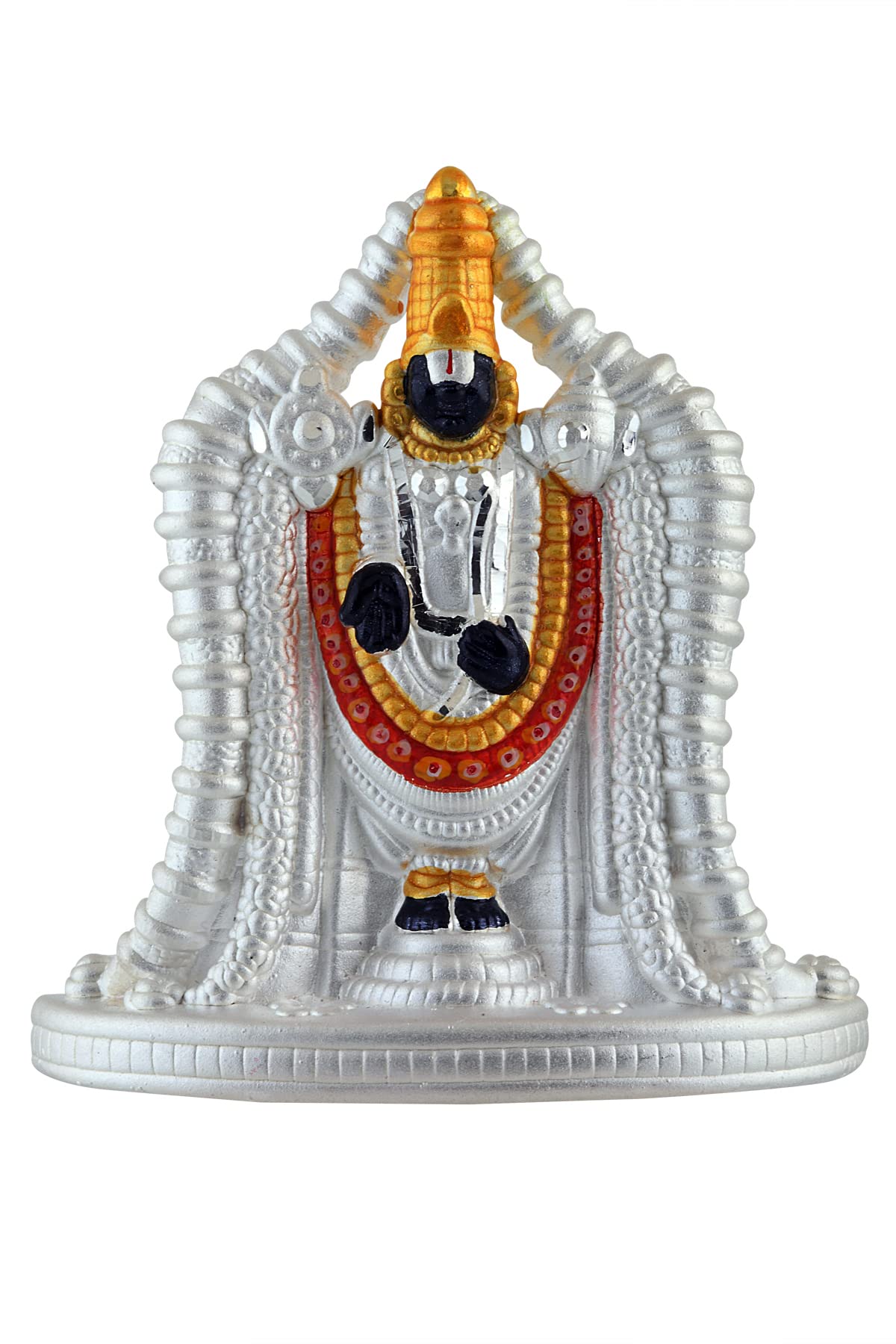 Buy PRD CARATCAFE Tirupati Balaji Idol Pure Silver 990 Statue, 28 to 32 ...