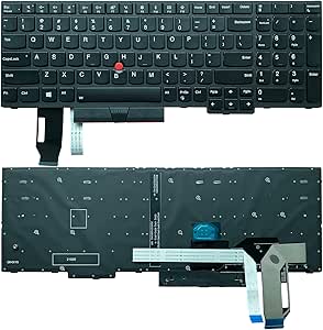 Amazon.com: KB US Layout - Teclado portátil para Lenovo ThinkPad E580 ...