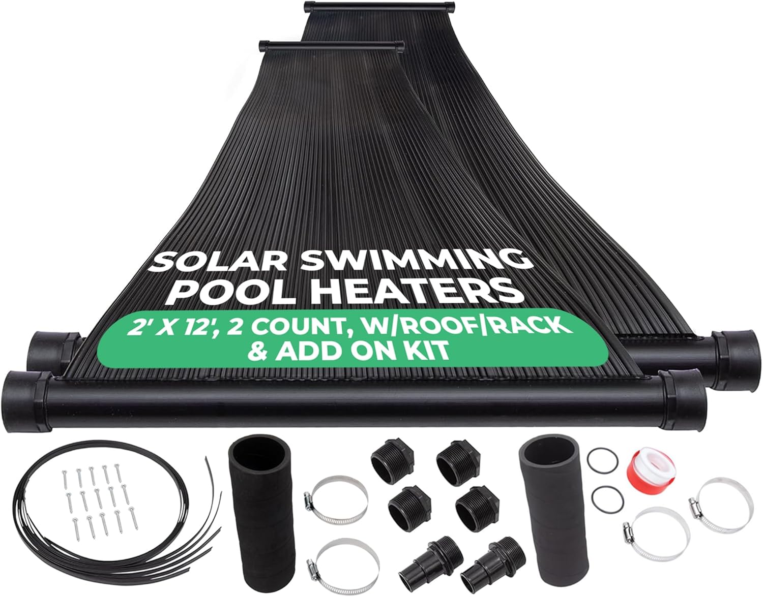 Amazon.com : SunQuest Solar Pool Heater Panels - 2 (2ft x 12ft ...