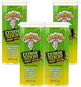 Warheads Extreme Sour Minis 49g - 4 Piece Pack : Amazon.com.au: Pantry ...