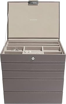 Stackers Set of 5 ‘CLASSIC SIZE’ - Mink STACKER Set of 5 Jewellery Box ...