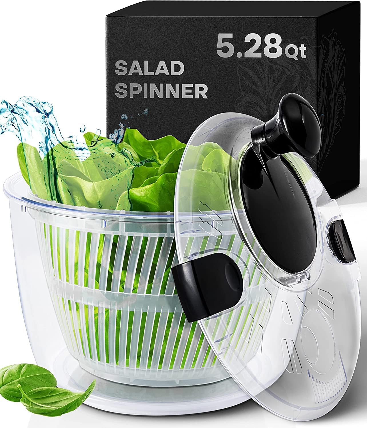 Amazon.com: Cuisinart Large Salad Spinner- Wash, Spin & Dry Salad ...