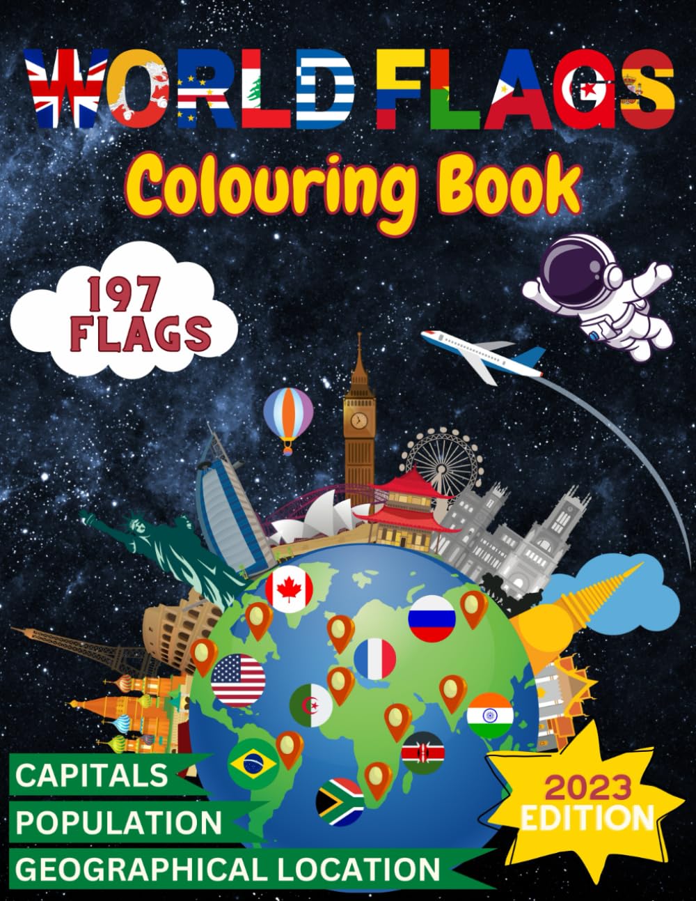 World Flags Coloring Book: Explore and Discover the World's Unique ...