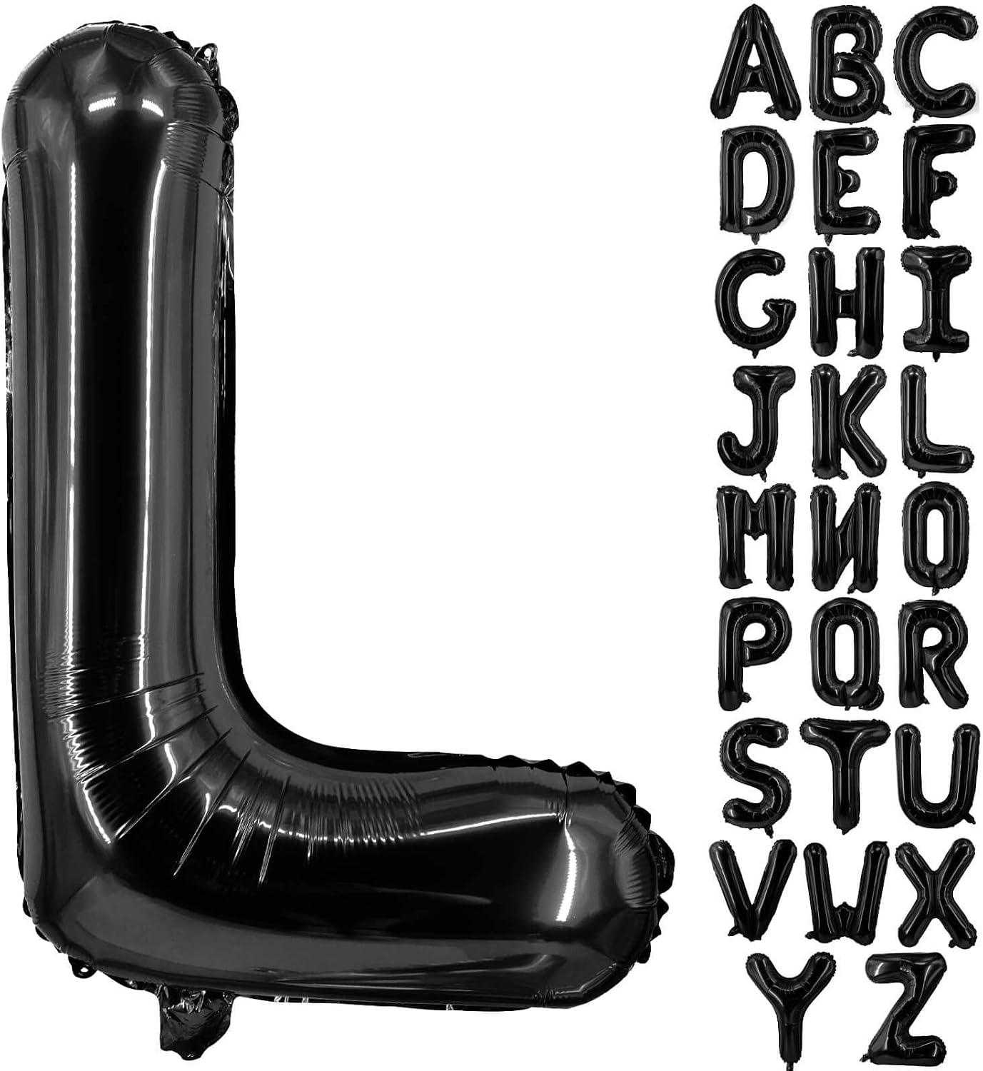 Amazon.com: Lovoir 40 Inch Large Black Letter L Balloons Big Size Jumbo ...