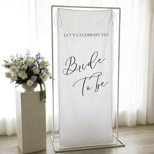 Amazon.com: Yousoontic Bride to Be Linen Rustic Bridal Shower Welcome ...