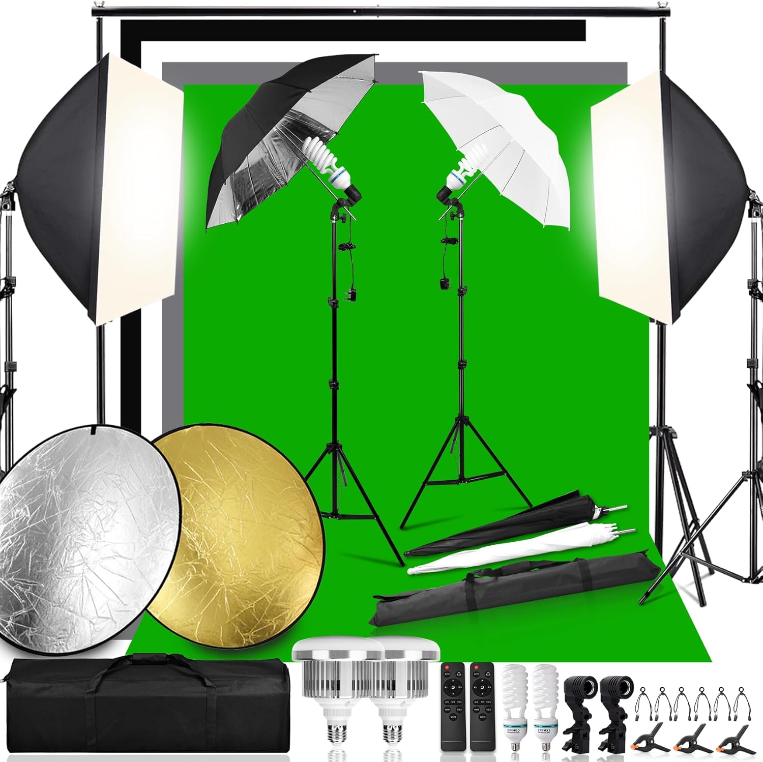 Amazon.com : Photography Lighting Kit, Zingbabu Softbox Lighting Kit ...