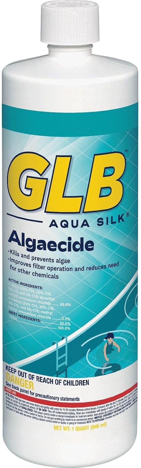 Amazon.com : GLB Aqua Silk Algaecide, 1 qt 71267 : Patio, Lawn & Garden