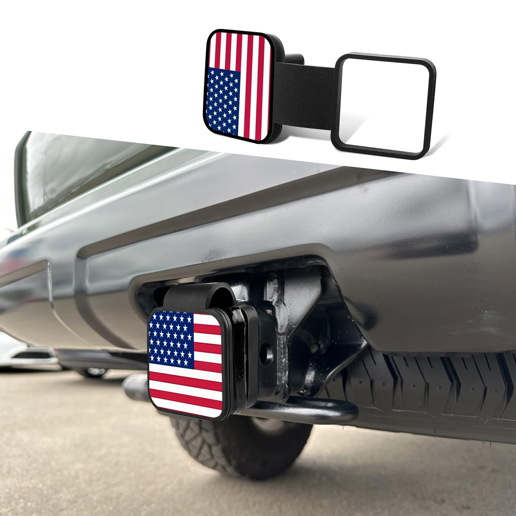 Amazon.com: ASUBHA 2 Inch Hitch Cover, Trailer Hitch Cover Tube Plug ...