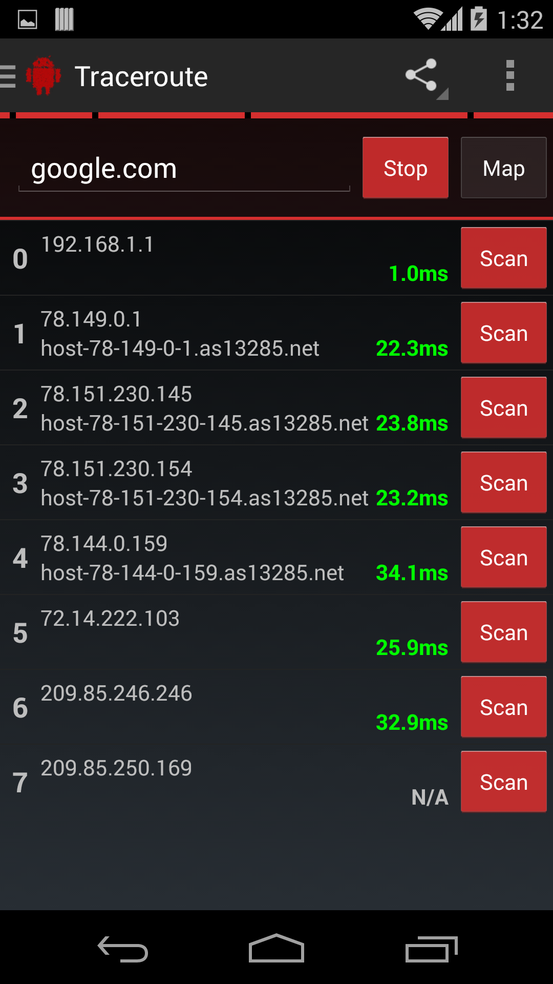 PORTDROID NETWORK ANALYSIS TOOL - App on the Amazon Appstore