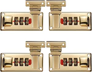 Risbay 4pcs Tool Box Hasp,Luggage Suitcase Combination Lock Left+Right ...