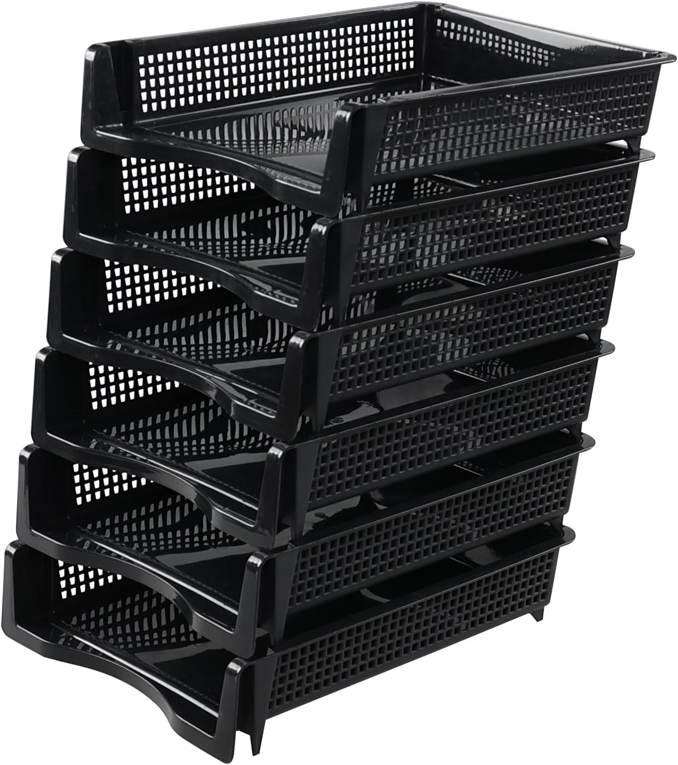Amazon.com: Doryh 6 Packs A4 Paper Storage Tray, Stackable File ...