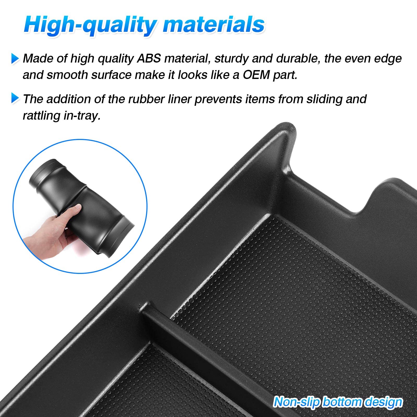 Snapklik.com : Center Console Bottom Organizer For 2023 2024 2025 ...