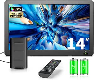 Amazon.com: Erasiny 14 inch Portable TV with Upgraded Antenna ATSC ...