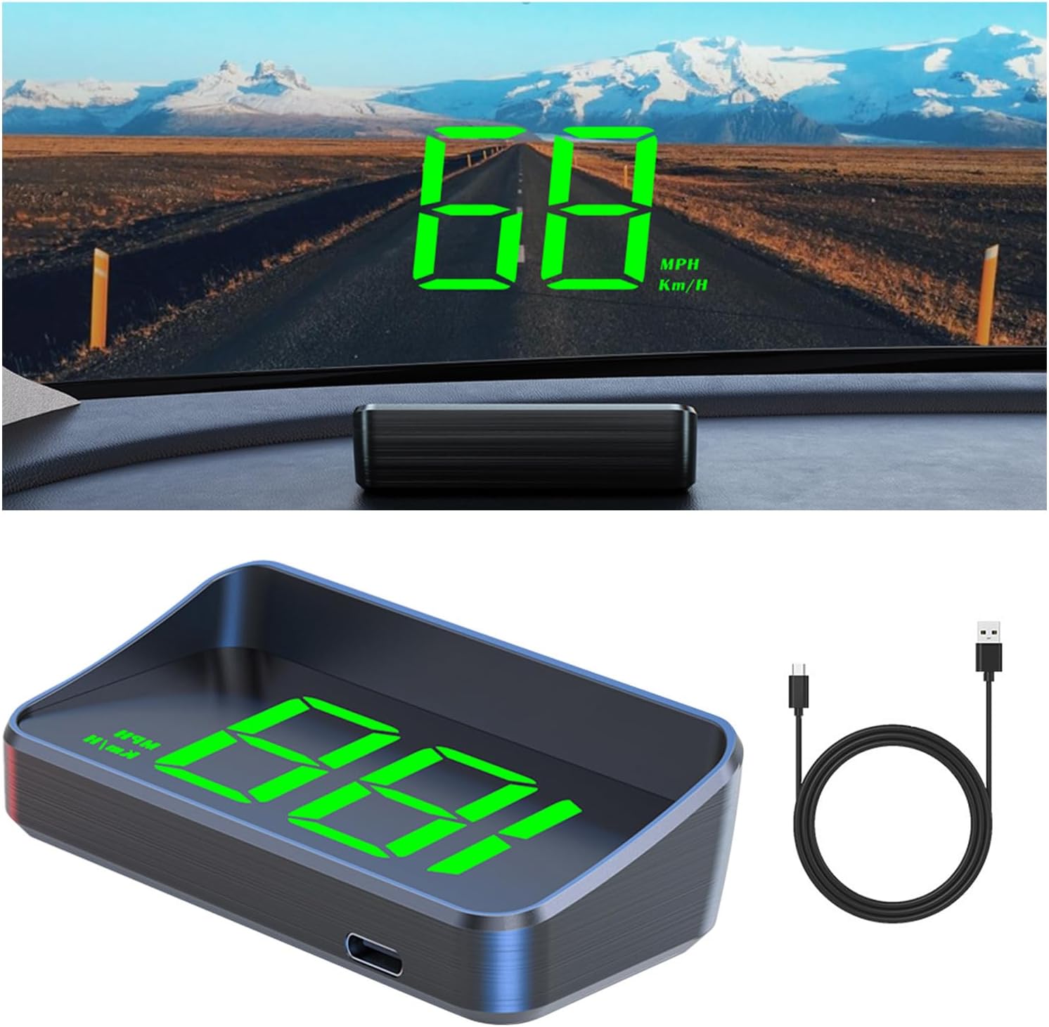 Heads Up Display for Cars, Windshield Projection, Digital GPS HUD ...