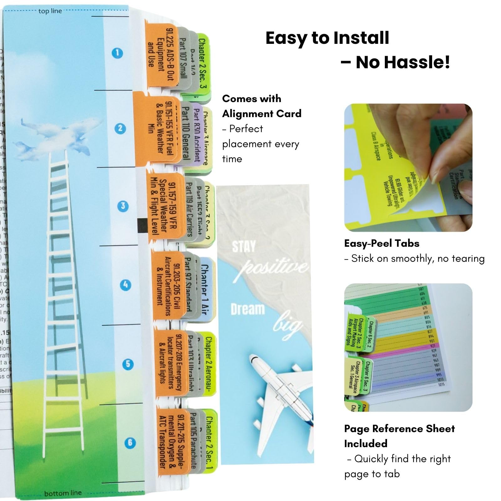 Snapklik.com : FAR/AIM 2026 Index Tabs, Color-Coded And Laminated Tabs ...