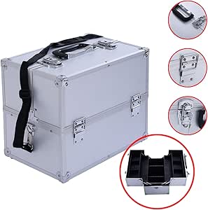 Amazon.com: ABS Retractable Tool Box 5 Trays Storage Organizer ...