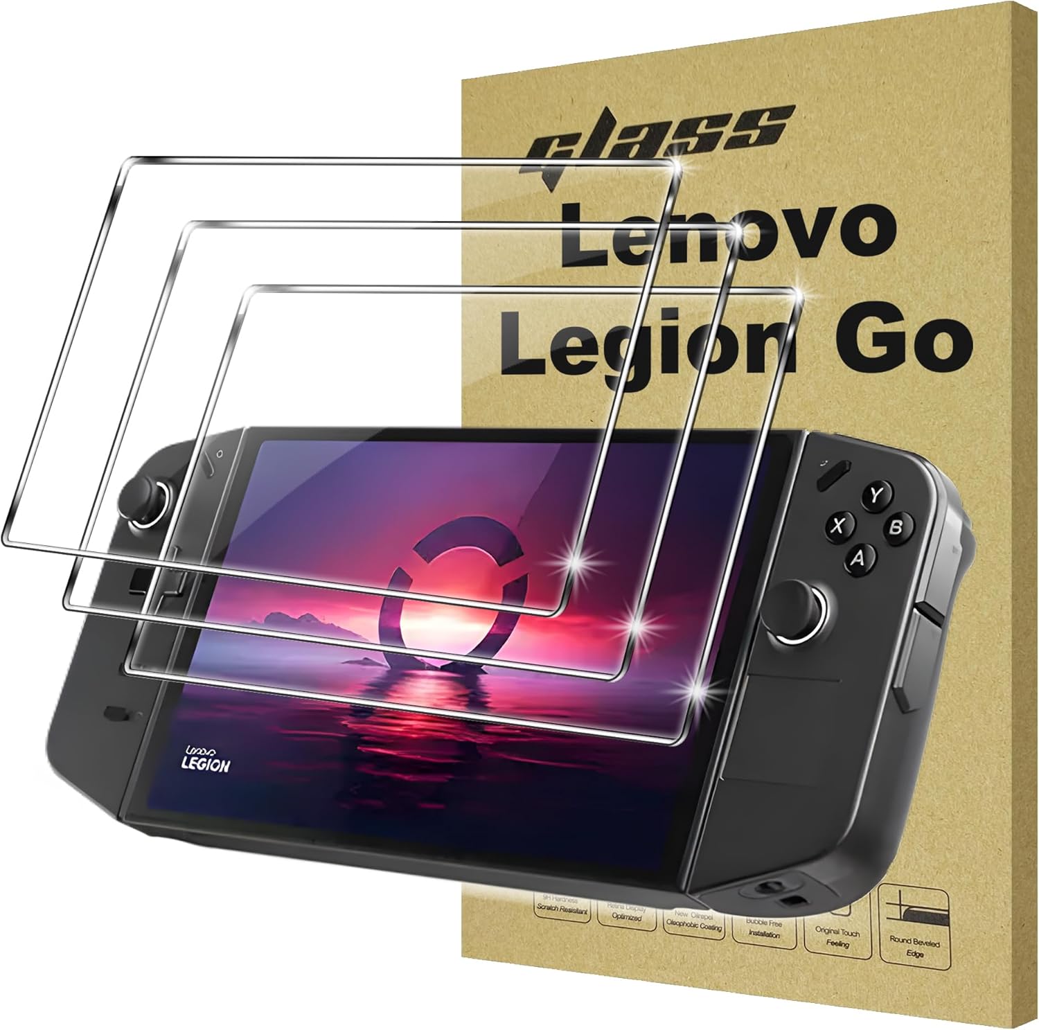 Lemxiee 3 Pack Film for Lenovo Legion Go Screen Protector,HD Full ...