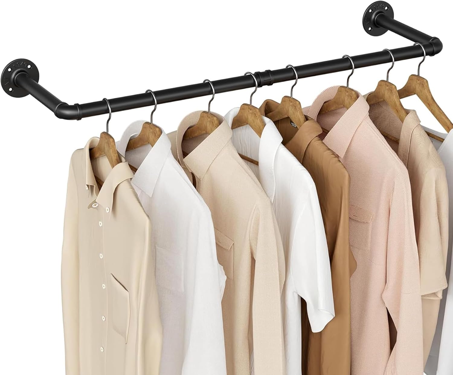 Amazon.com: Waissdea Clothes Rack, 38.6 Inch Industrial Pipe Clothing ...