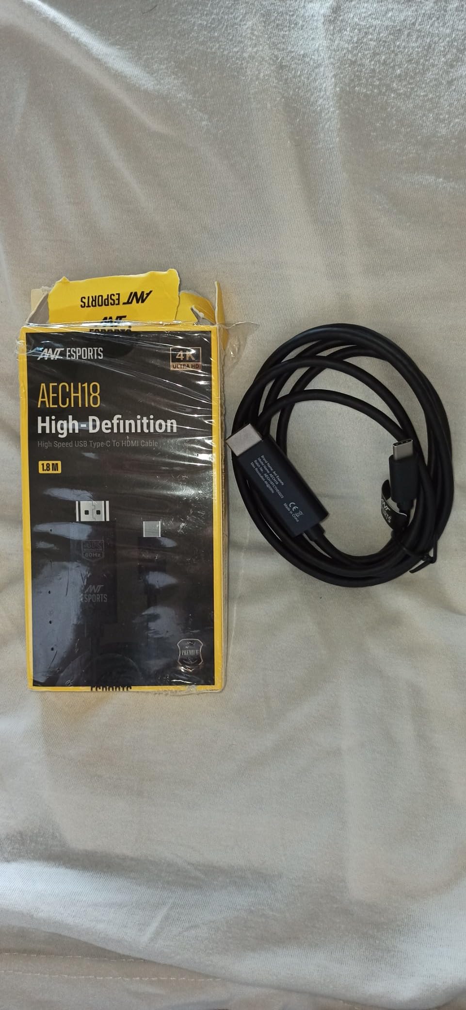Buy Ant Esports AECH18 High-Definition USB-C to HDMI Cable 1.8 meters ...