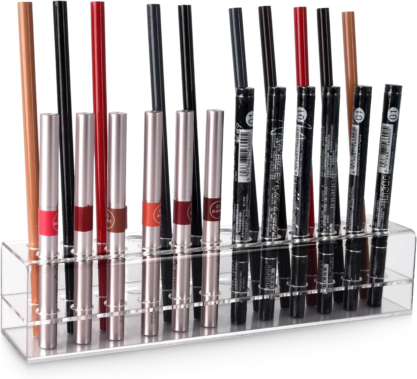 Amazon.com: Wiojtry Acrylic Lip Liner Organizer & Eyeliner Organizer ...