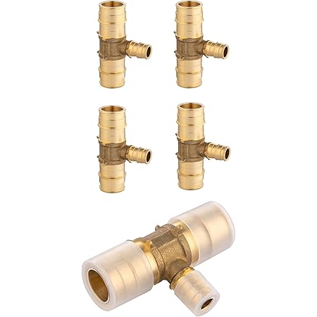 (Pack of 5) EFIELD Pex A Expansion Full Flow Brass Fittings 1 inch x1 ...