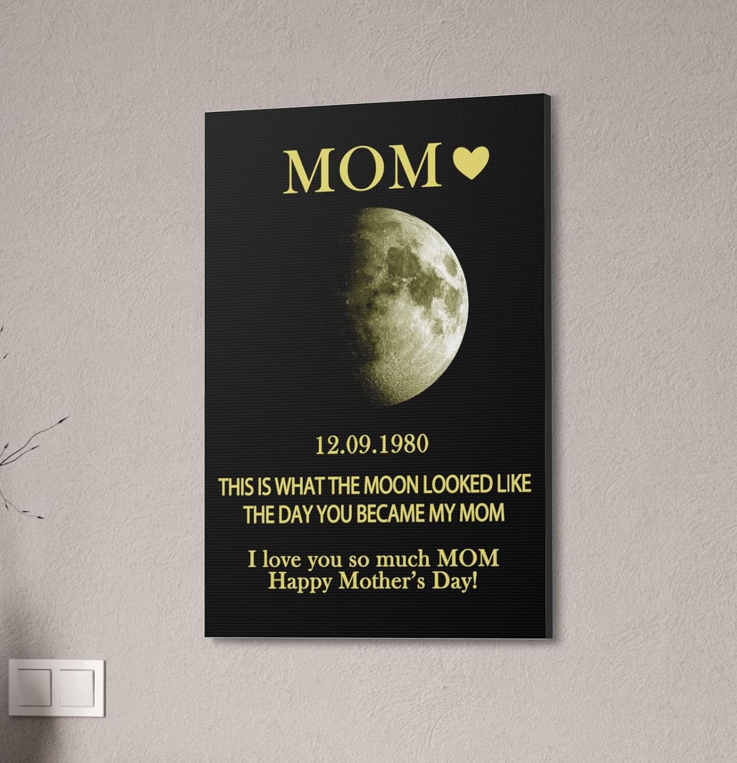 Amazon.com: HBL Store Personalized Moon Phase Mothers Day Gift, This is ...