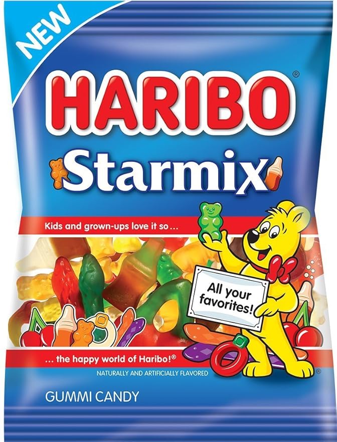 Amazon.com : Haribo Starmix Gummi Candy, 5 oz. Bag : Grocery & Gourmet Food