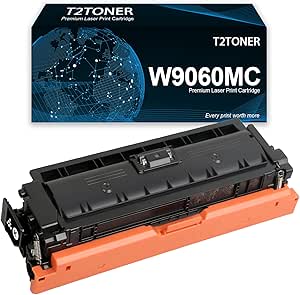 Amazon.com: T2TONER Remanufactured W9060MC Toner Cartridge Black ...