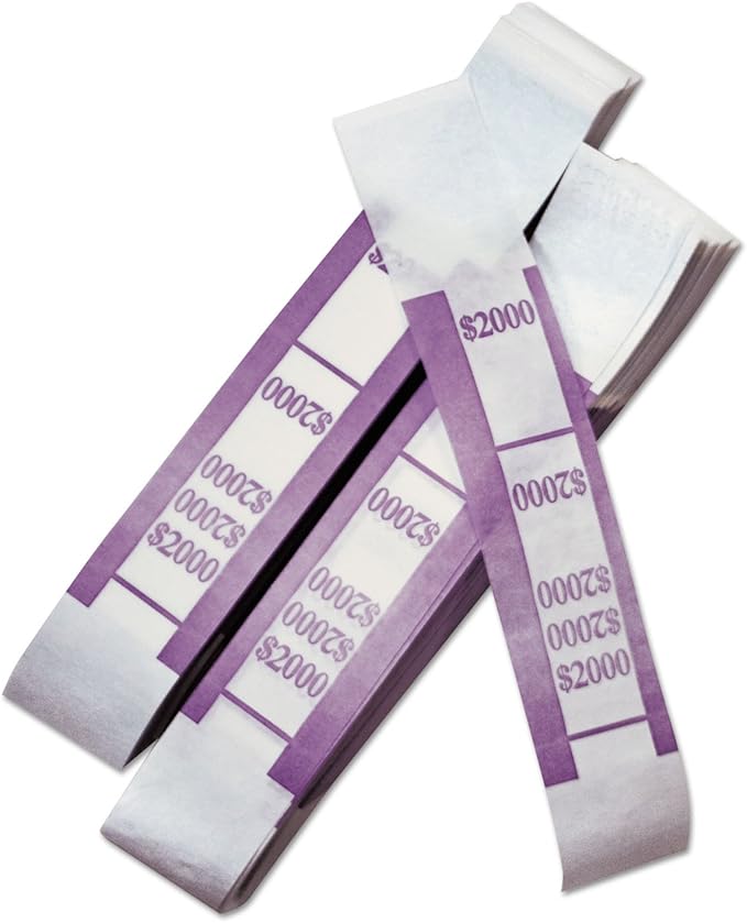 Amazon.com : PM™ Company Currency Bands, $2000.00, Pack Of 1000 ...