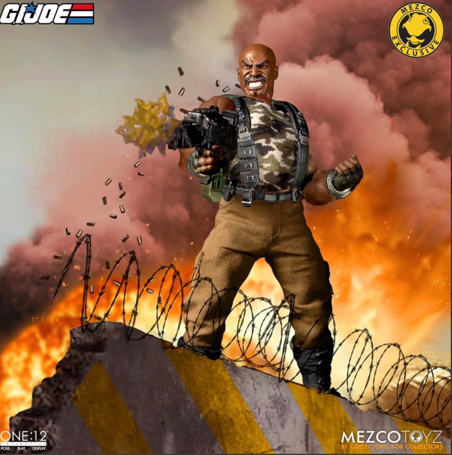 Amazon.com: Mezco UNO: 12 GI Joe ROADBLOCK Exclusivo : Juguetes y Juegos