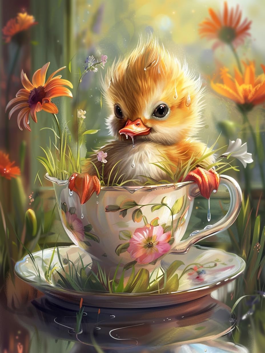 LOMSIOY Diamond Art Painting Kits Ducks for Adults Paint with Diamond ...