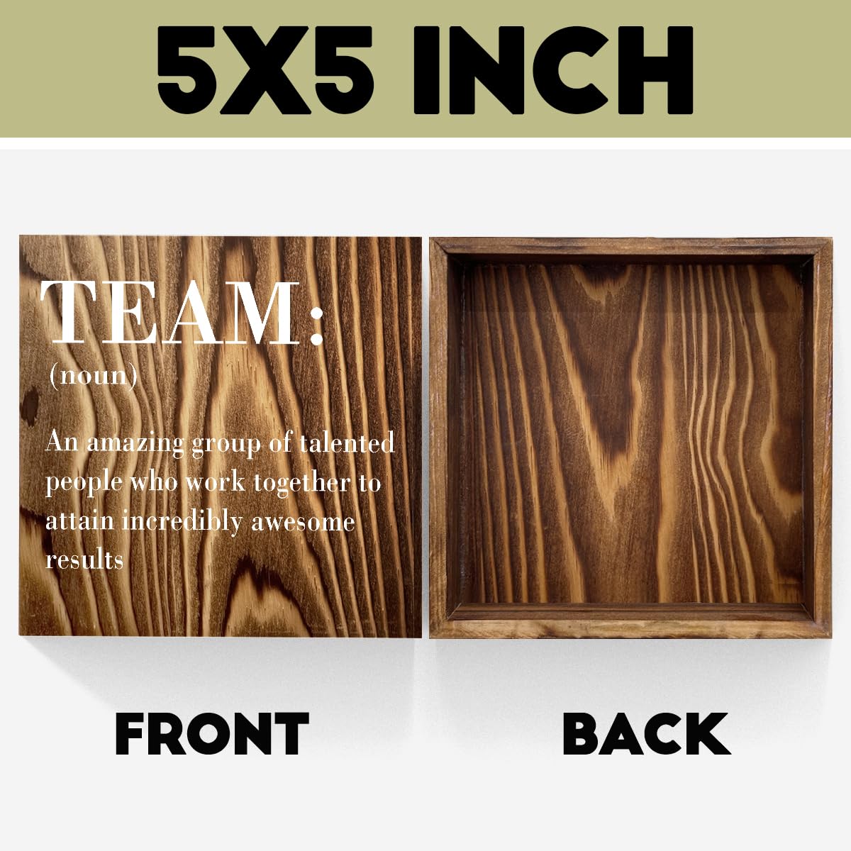 Snapklik.com : Inspirational Team Noun Office Decor Desk Decor Wooden ...