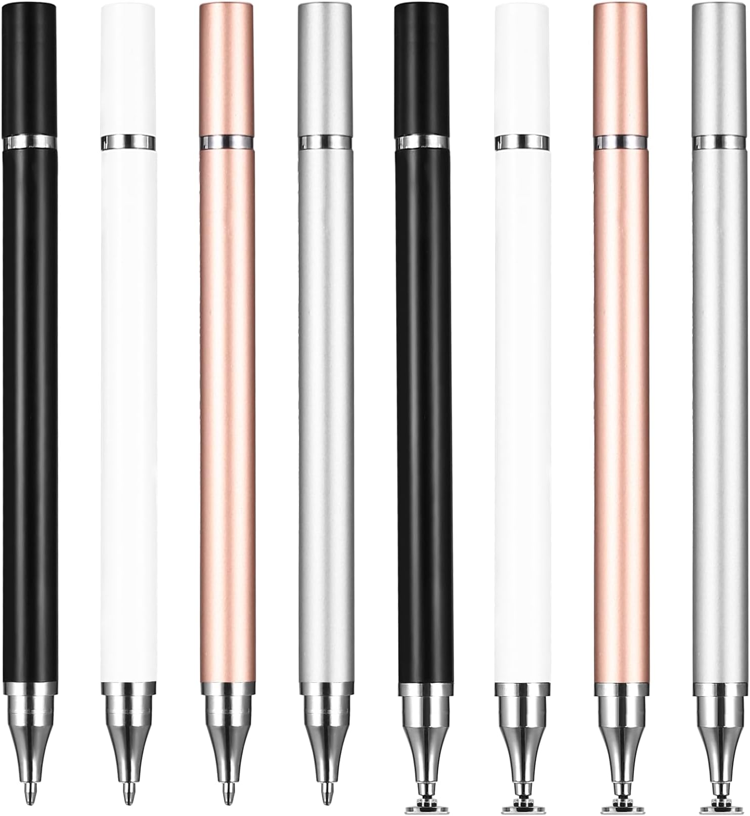 Stylo Tablet, 8 Pcs Stylo Écran Tactile, Stylo Stylus 2 en 1avec Bille ...