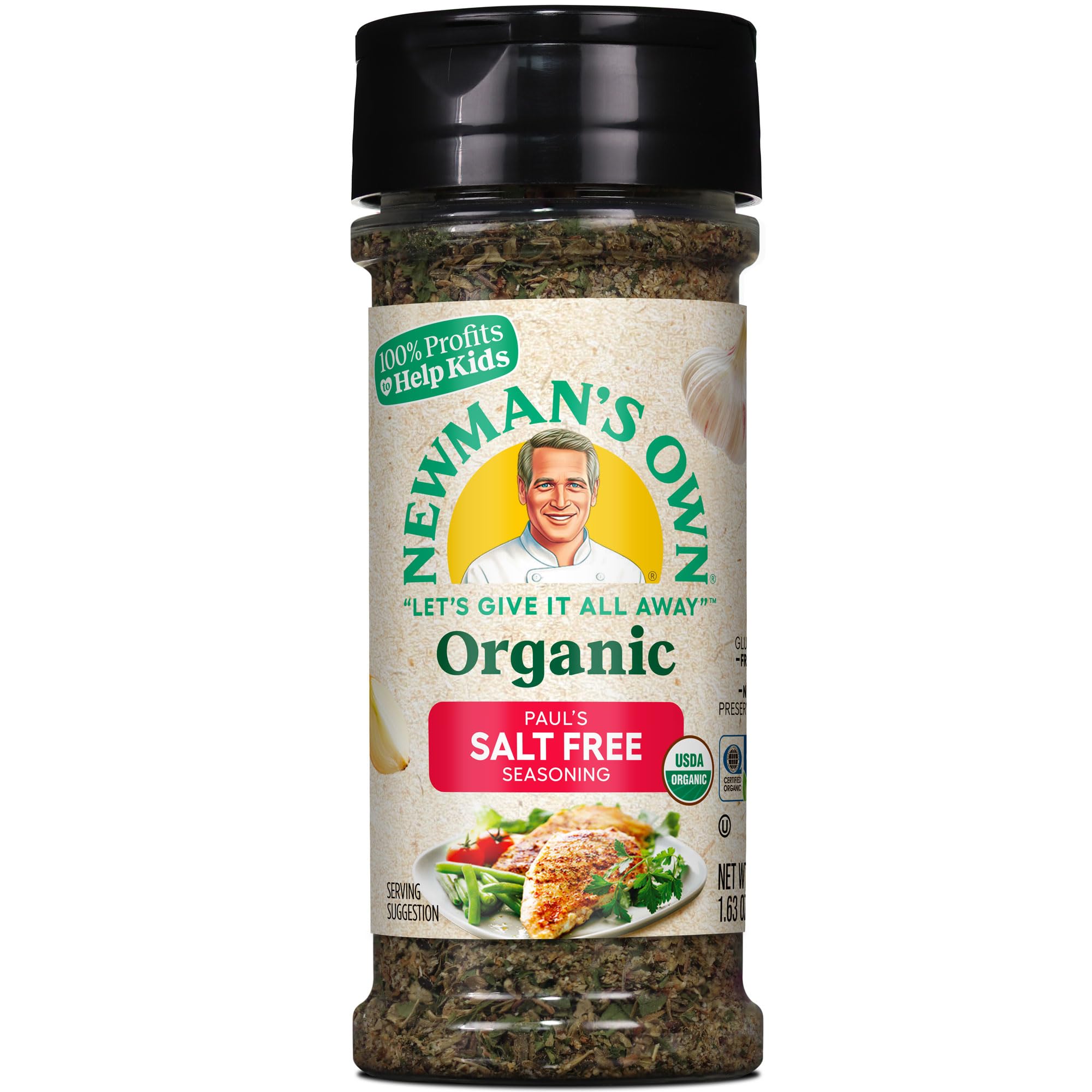 Amazon.com : Newman's Own Organic Paul's Salt Free Seasoning; Perfect ...