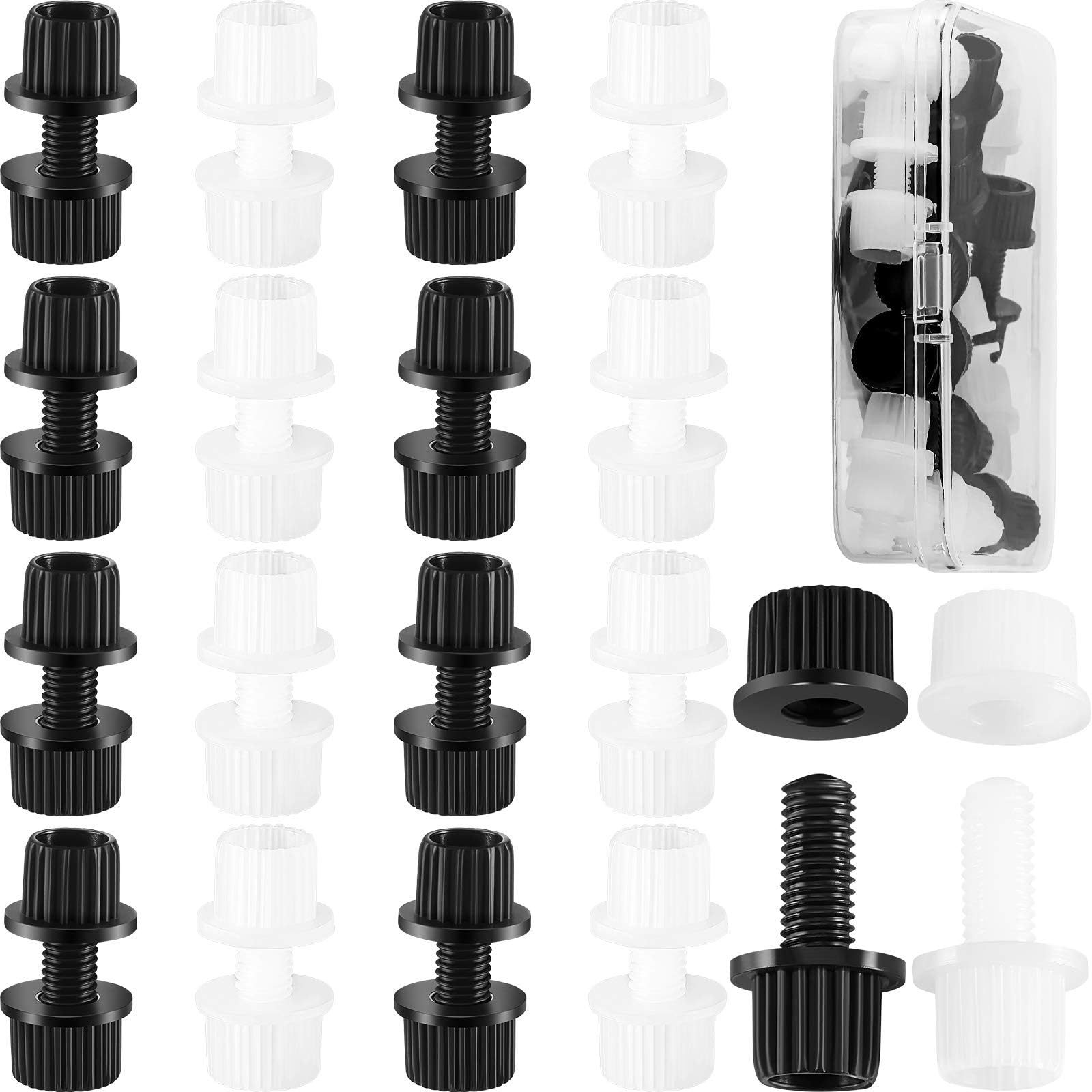 Amazon.com: P1Tools Nylon License Plate Frame Bolts & Nuts & Screws ...