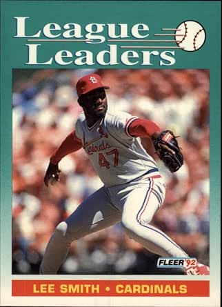 Amazon.com: 1992 Fleer Baseball Card #697 Lee Smith : Collectibles ...