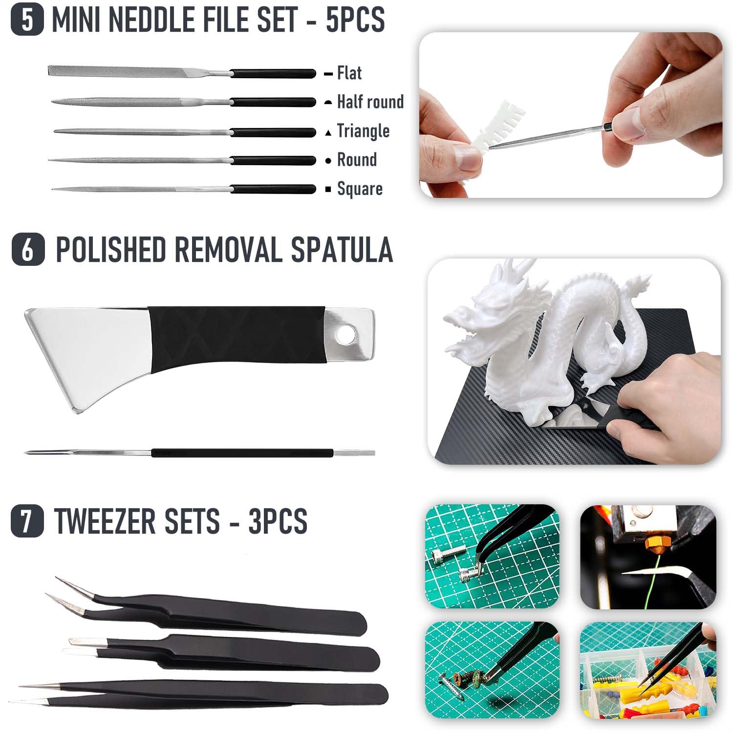 Snapklik.com : 3D Printer Tool Kit Essential 3D Printer Tools For ...