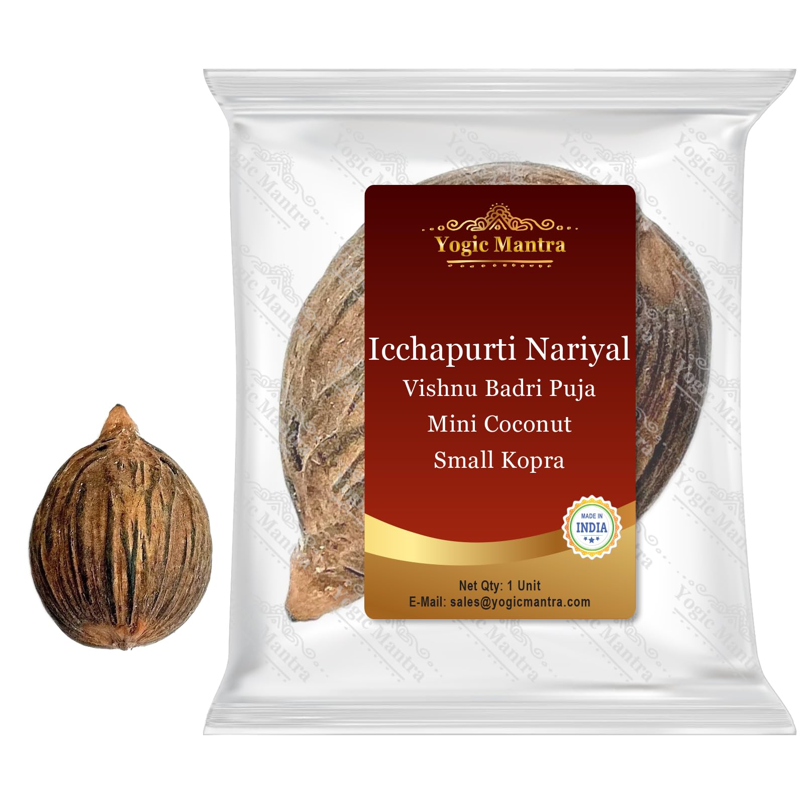 Buy Yogic Mantra Icchapurti Nariyal | 1 Mini Coconut | Vishnu Badri ...