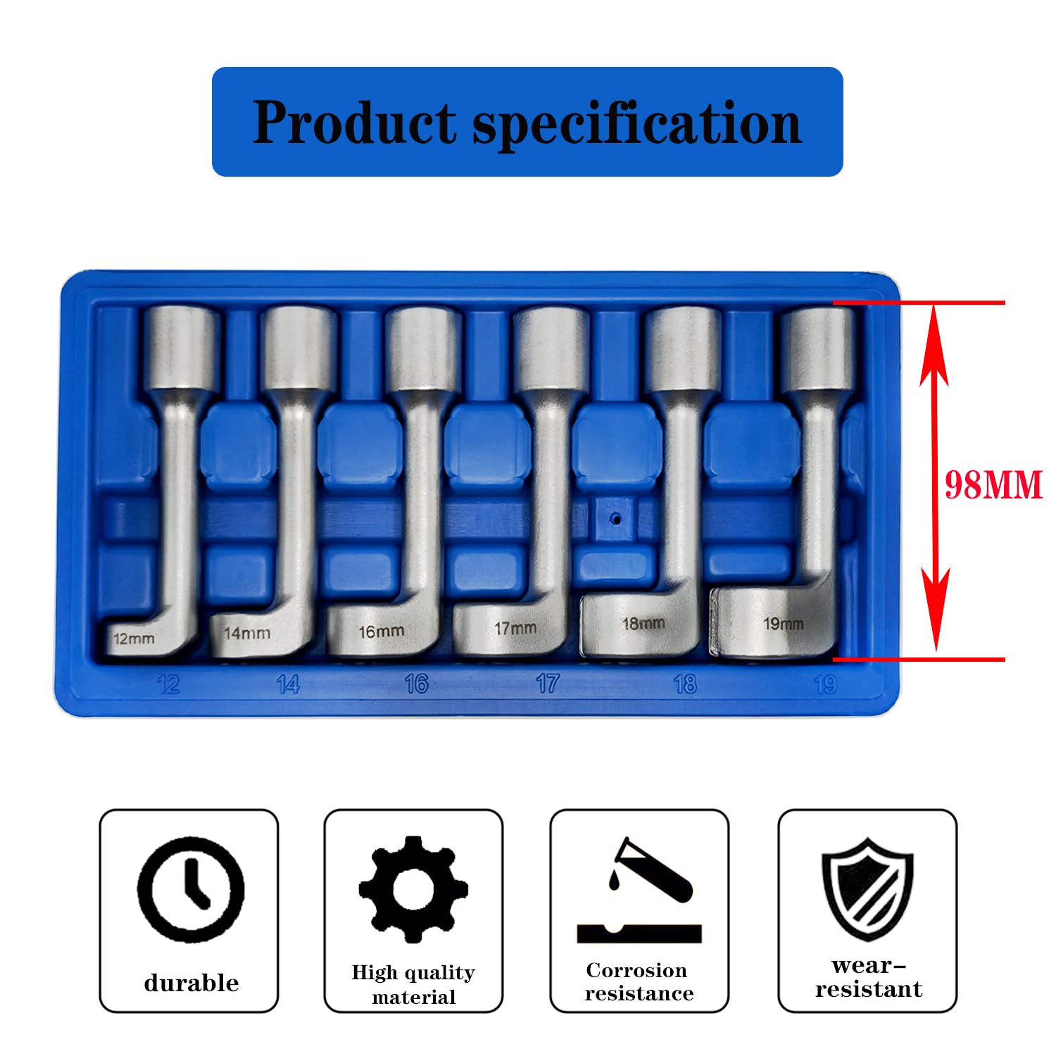 Snapklik.com : 6PCS 1/2" Dr.Injection Line Socket, L-Type Diesel Fuel ...
