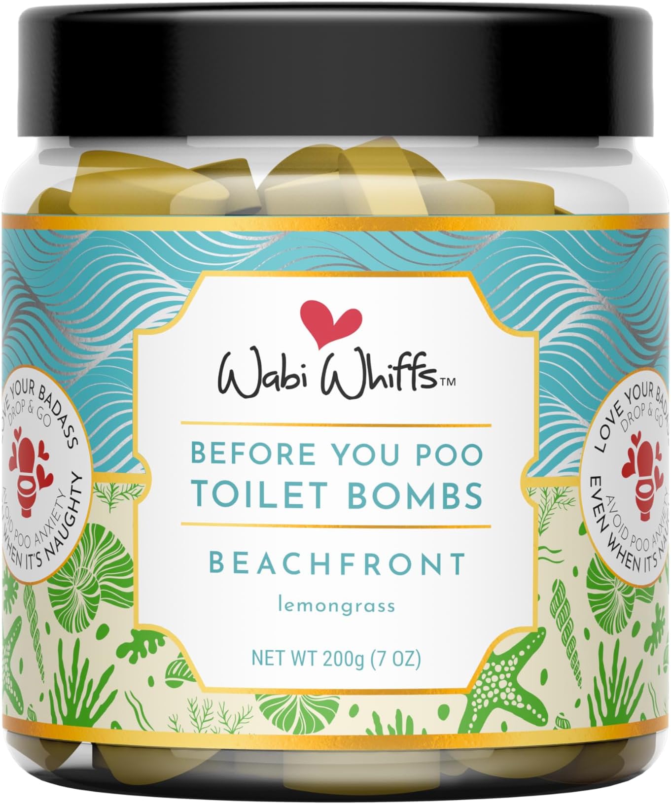 Amazon.com: Wabi Whiffs Fizzing Toilet Bombs (Beach Front) : Home & Kitchen