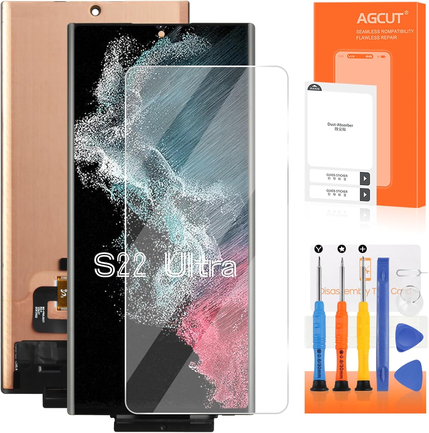 Amazon.com: for Samsung Galaxy S22 Ultra 5G Screen Replacement for ...