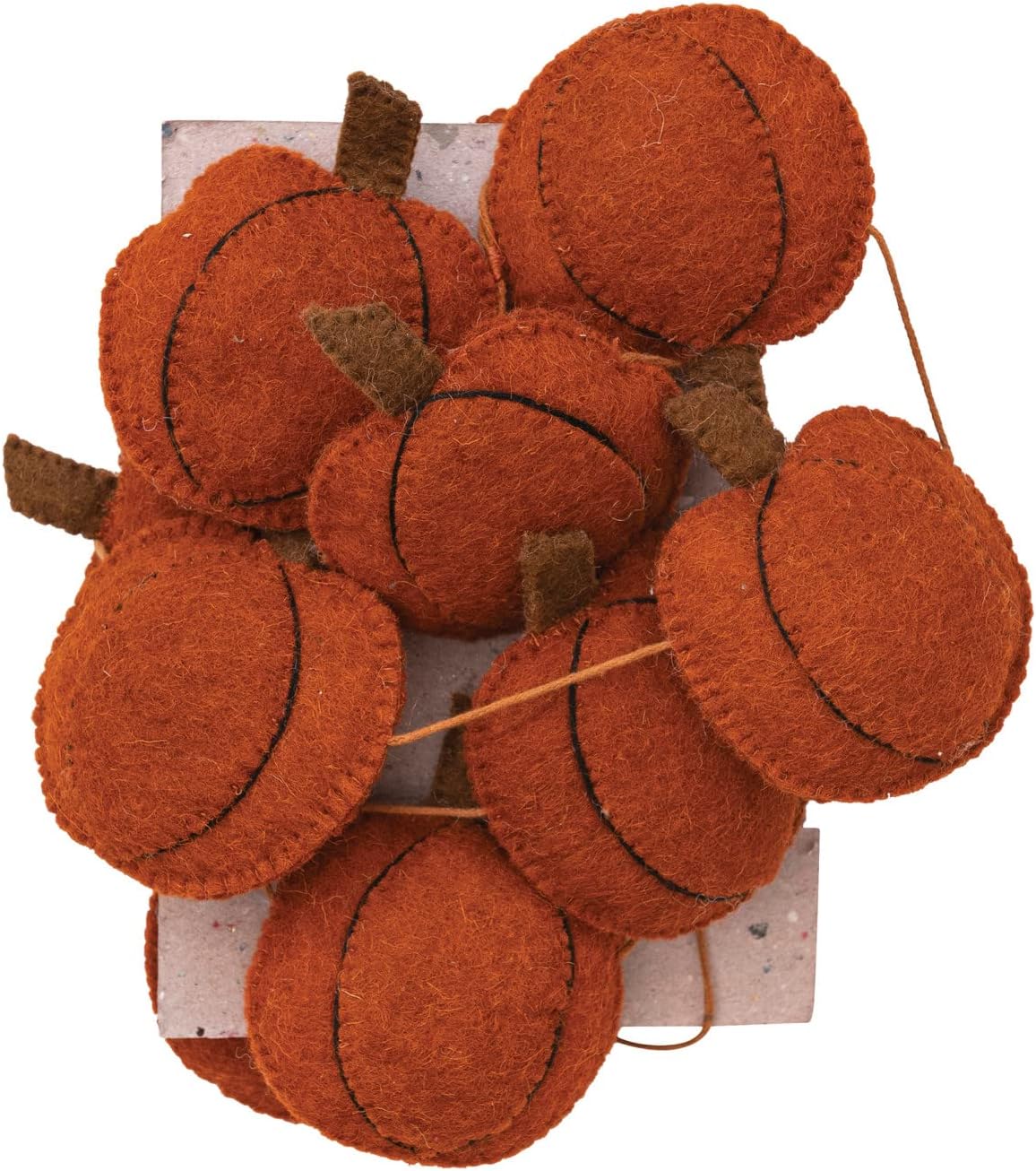 Amazon.com: Creative Co-Op 72"L Handmade Wool Felt Pumpkin Garland w ...
