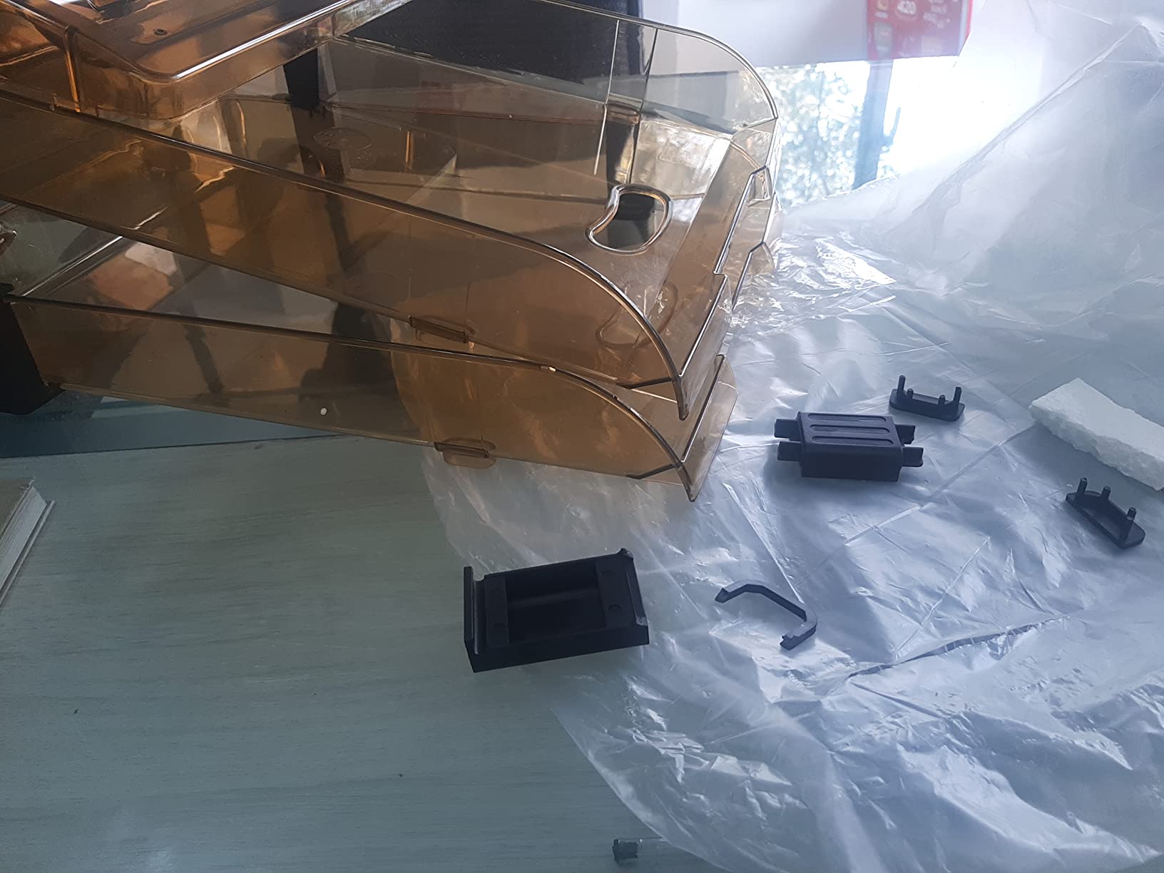 Omega 1758/UT Unbreakable Executive File Tray with TOP (Set of 2 Trays ...