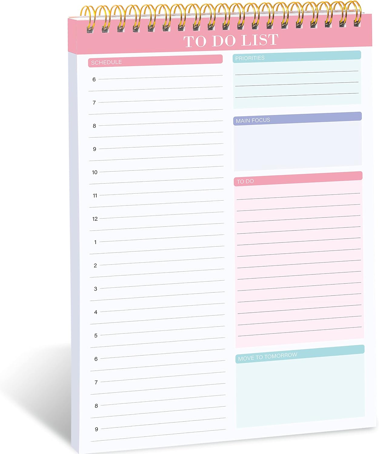 Amazon.com : To Do List Notepad - Daily Planner Note Pad Undated 52 ...